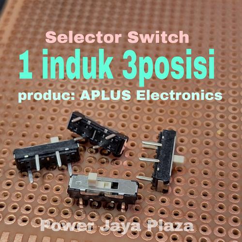 Jual Mini Switch Slide saklar Selector Geser 1Induk 3posisi 3 posisi ...