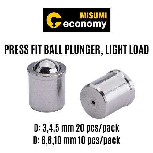 Jual Press Fit Ball Plunger, Light Load - C-PFSSN8-10P - Kab. Bekasi ...