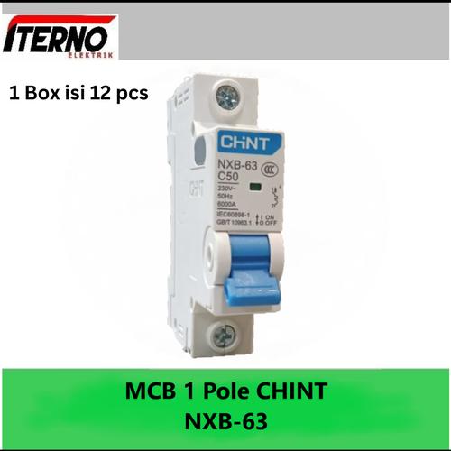 Jual MCB CHINT NXB-63 1P 2A 4A 6A 10A 16A 20A 25A 32A 40A 50A 63A 6kA NXB63 - 50A - Kota ...