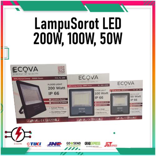 Jual Lampu sorot LED Outdoor Lampu tembak Flood Light 50W 100W 200W SNI - 200 Watt - Jakarta ...