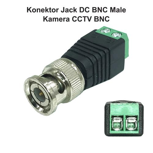 Jual Konektor JACK DC BNC Male CCTV Connector untuk Balun Audio Video ...