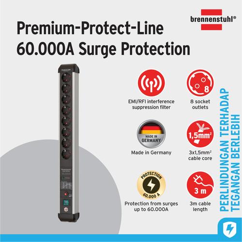Promo Brennenstuhl Stop Kontak Premium Protect Line 60.000A with surge ...