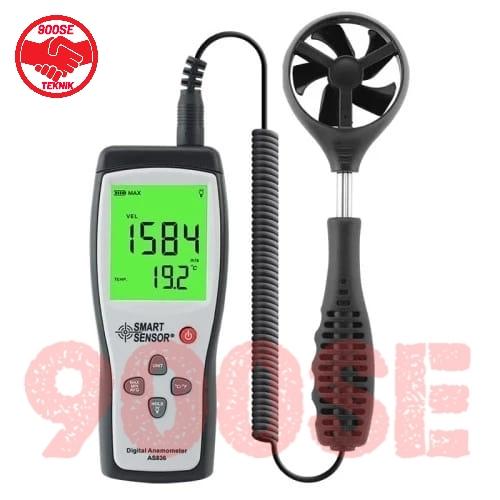 Jual Digital Anemometer Pengukur Kecepatan Angin Thermometer Anemo ...