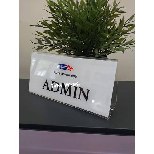 Jual Papan Nama Meja | Sign Table | Papan Nama Meja Akrilik - Jakarta ...