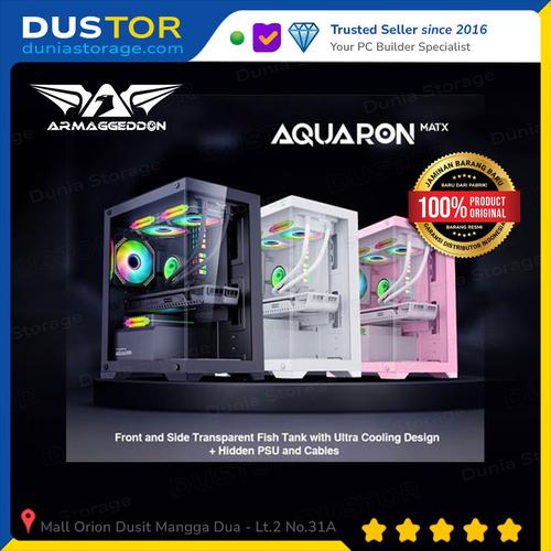 Promo Armaggeddon AQUARON M-ATX Tempered Glass gaming case Cicil 0% 3x - Jakarta Pusat - Dunia ...