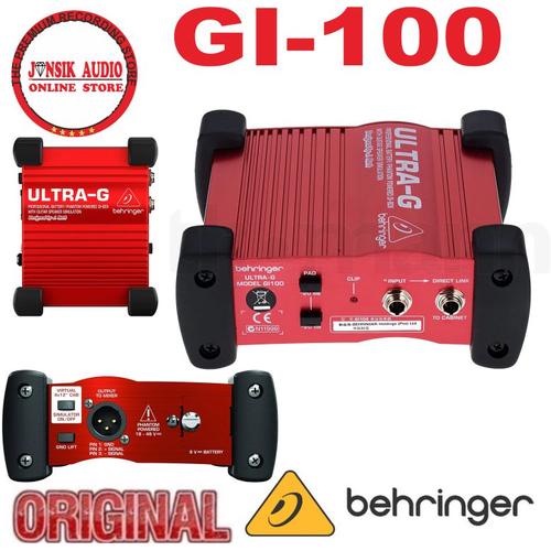 Jual Behringer GI100 1-channel Active Gitar Direct Box GI-100 - Jakarta ...