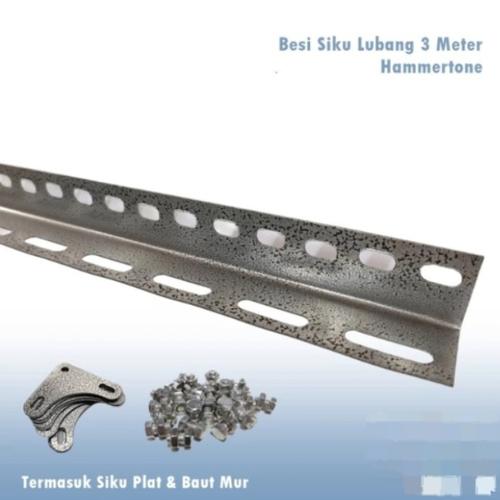 Jual BESI SIKU LUBANG/ SIKU LUBANG PANJANG 3 METER - 2.1mm/2.8 kg ...