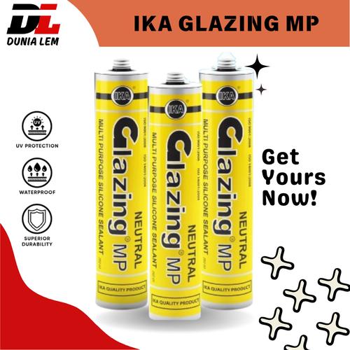 Jual IKA Glazing MP Neutral 280ml Lem Kaca Silicone Sealent ...