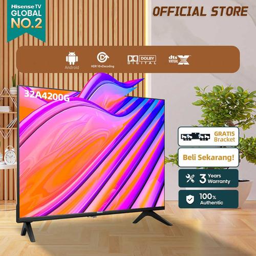 Promo Hisense Android 11 TV 32 inch Bezel Less Design Voice Control TV ...