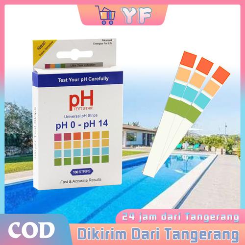 Jual 100Pcs Kertas Lakmus PH Indikator PH Universal PH Paper Air ...
