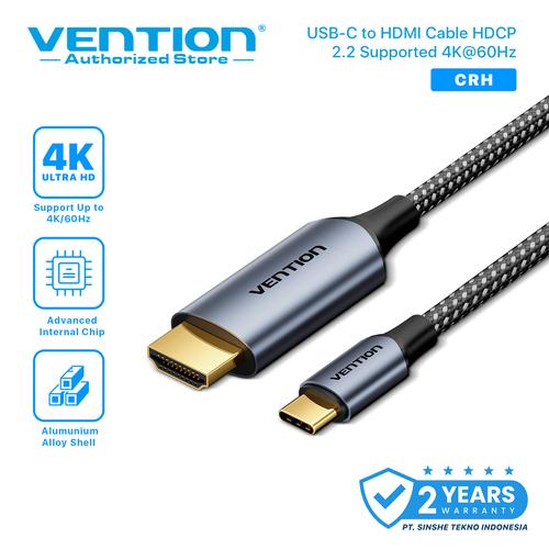 Jual Vention kabel Type C Usb 3.1 to HDMI Male Converter Mac android window - CGT With Power, 1m ...