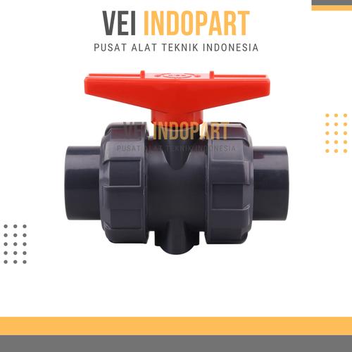 Jual 1'' PVC STOP KRAN BALL VALVE DOUBLE UNION SOCKET PIPA UKURAN 1 ...