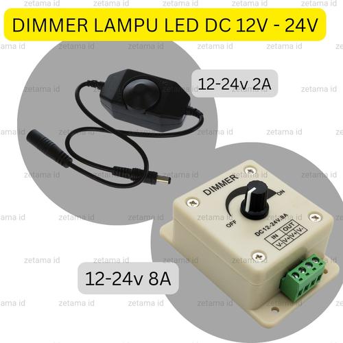 Jual Dimmer Lampu Led DC 12V 24V Peredup Lampu Led Saklar Dimmer On Off ...