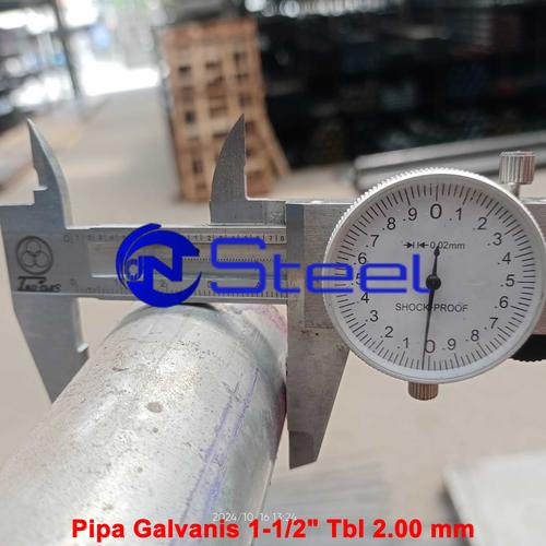 Jual Pipa Galvanis 1 1/2" x 6M Tebal 2.2mm 2.8mm 3.2mm| Pipa Gip 1-1/2 ...