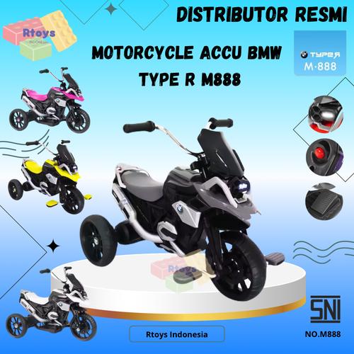 Jual Mainan Anak Motor Aki BMW M888 Type R Ban Karet Ride On PMB ...
