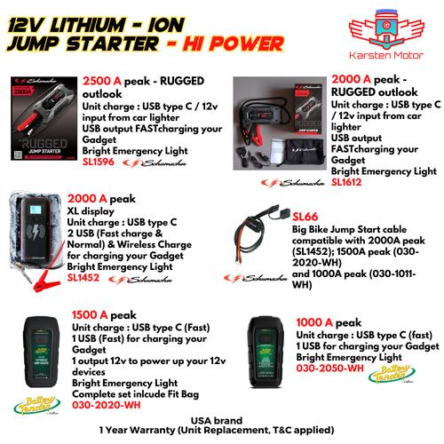 Jual Jumper aki Mobil Jump Starter aki 12v Powerbank aki - Garansi ...