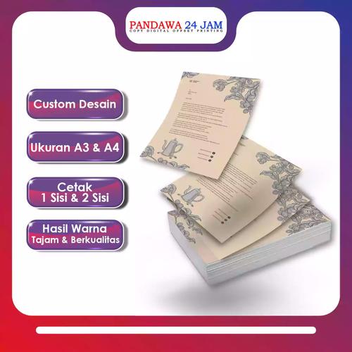 Jual PRINT CETAK BOOK PAPER | 1 SISI 2 SISI | HITAM PUTIH / WARNA ...