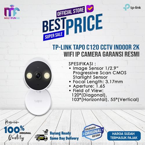 Jual TP-LINK Tapo C120 CCTV Indoor / Outdoor 2K WiFi IP Camera Garansi ...