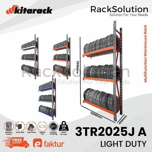 Jual KITARACK Tire Rack 3TR2025J Jointer Abu Series Rak Ban Motor Mobil ...