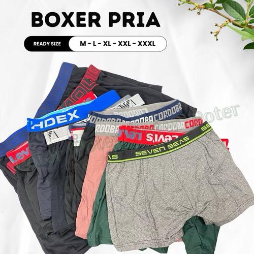 Promo celana dalam boxer cd pria dewasa cowok M L XL XXL XXXL jumbo ...