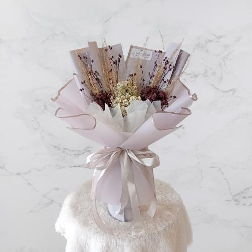 Jual Buket Bunga Kering Edelweis Baby Soft Pastel - Pink - Kota Bandung ...