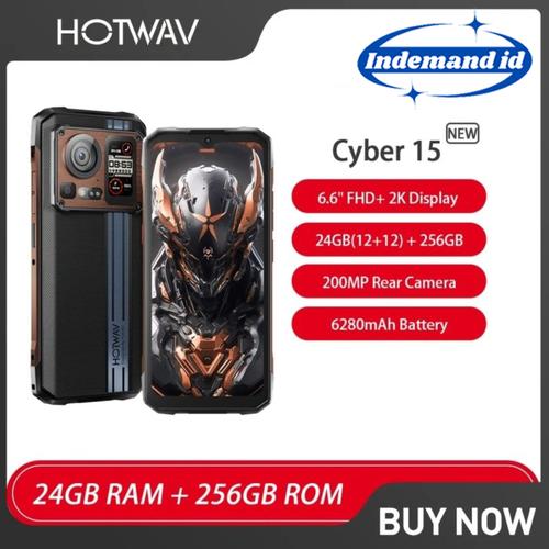 Jual Hotwav Cyber 15 24GB 256GB 6.6 inch 120Hz 6280mAh 200MP Ultra Thin ...
