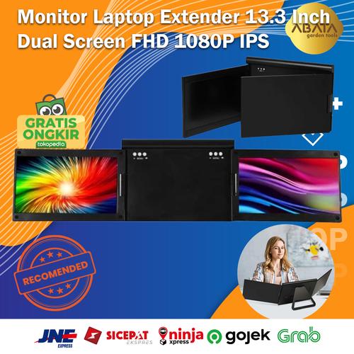Jual Dual Monitor Portable 13.3 Inch IPS HDR 1080P Dual Screen Portable ...