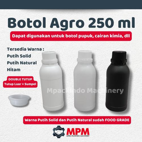 Jual Botol Agro 250ml HDPE / Botol Labor 1/4Lt / Botol Pupuk 1/4Kg ...