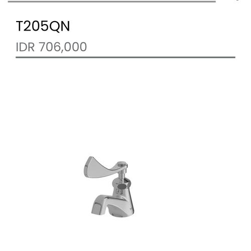 Jual KRAN WASTAFEL TOTO T205QN LEVER HANDLE LAVATORY FAUCET (COLD ONLY ...