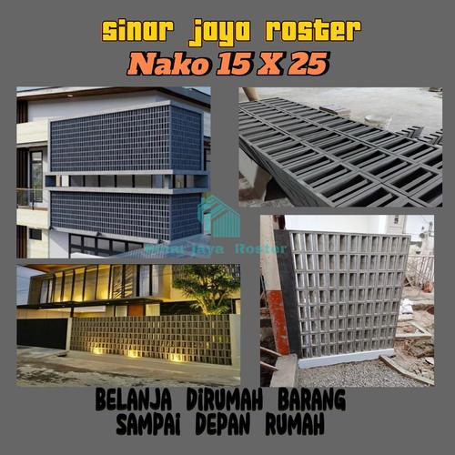 Jual Roster beton nako 15x25 / roster beton minimalis - Putih - Jakarta ...