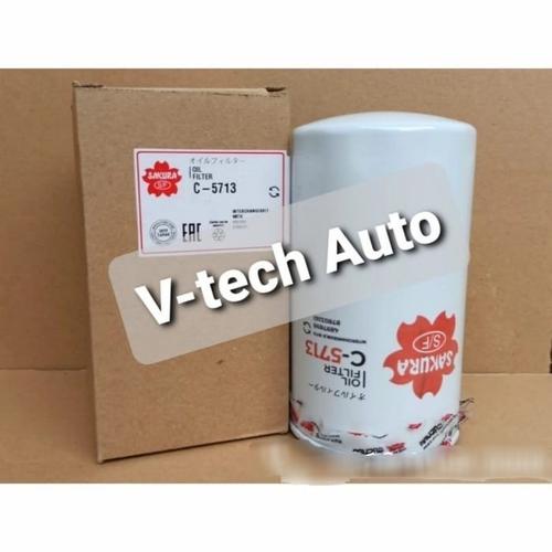 Jual C-5713 Sakura Oil Filter Oli Backhoe Loader WB93R-5E0 C5713 ...