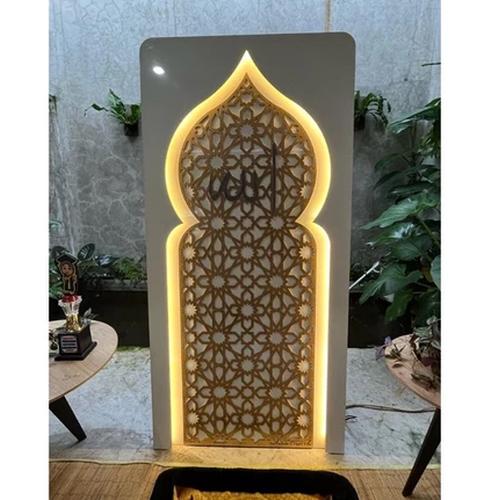 Jual Dekorasi mushola rumah/partisi mushola rumah/petunjuk kiblat/arah ...