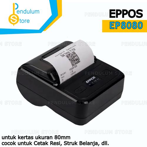 Promo Printer EPPOS EP8080 Portable Mini Thermal Printer Bluetooth pakai kertas 80mm ...