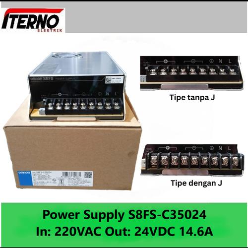 Jual Power Supply S8FS-C35024J+bracket 24VDC 14.6A Omron - Kota Tangerang - ITERNO ELEKTRIK ...