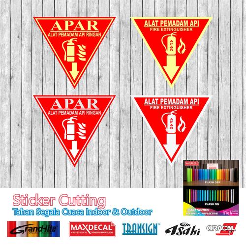 Jual Cutting Sticker K3 Safety APAR Alat Pemadam Api Ringan Glow In The ...