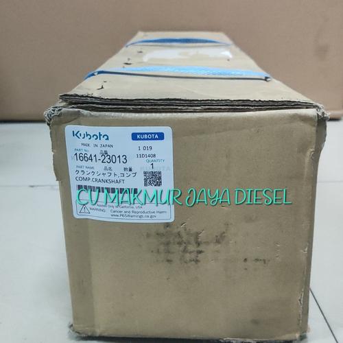 Jual Comp Crankshaft Assy/As Kruk V2203 16641-23013 Kubota Genuine ...