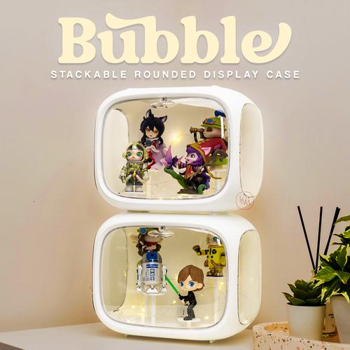 Promo BUBBLE Stackable Rounded Blind Box Popmart Display Box Case ...
