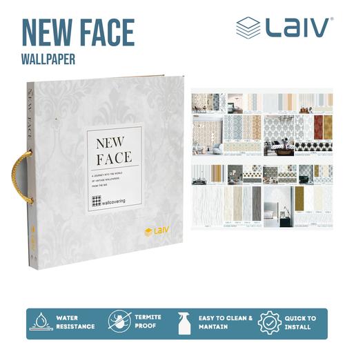 Promo LAIV Katalog Wallpaper Dinding New Face Series Wallcovering Motif ...
