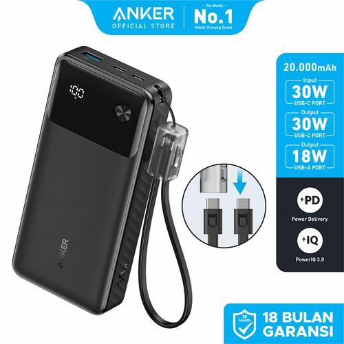 Promo Powerbank Anker 20000 mAh PD (30W) - A1384 - Jakarta Utara - Anker Indonesia | Tokopedia