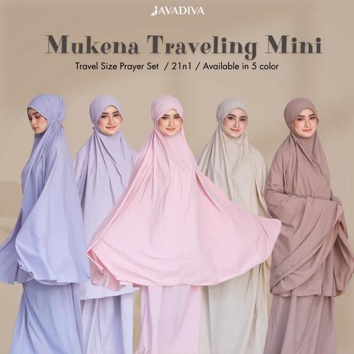 Jual Mukena Traveling Mini Pouch 2in1 | Mukena Travel Parasut Premium ...