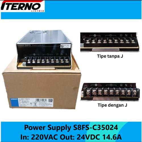 Jual Power Supply S8FS-C35024J+bracket 24VDC 14.6A Omron - S8FS-C35024, Tanpa Bracket - Kota ...
