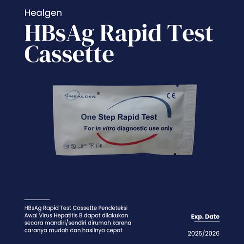 Jual Alat Tes Mandiri Hepatitis B - Healgen HBsAg Test Cassette 1Set ...