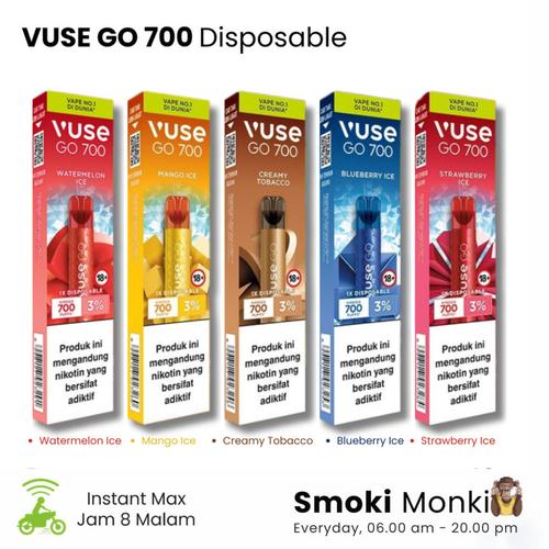 Jual Vuse Go Disposable Vape Pod Bar by BAT Sekali pakai - Strawberry ...
