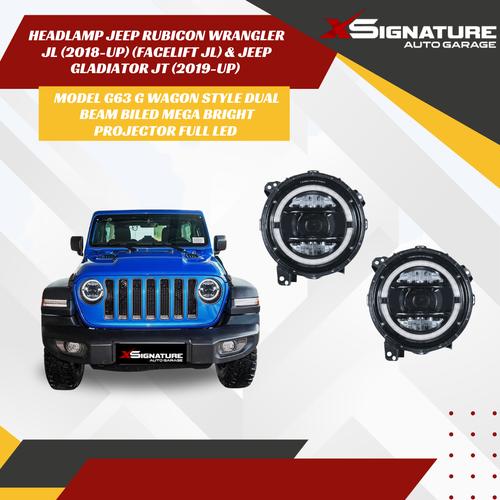 Jual HEADLAMP JEEP RUBICON WRANGLER JL (2018-UP) (FACELIFT JL) & JEEP ...