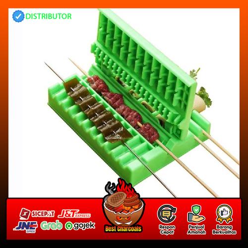 Jual Alat Bantu Tusuk Sate Skewers Kebab Maker String Box - Box Tusuk ...
