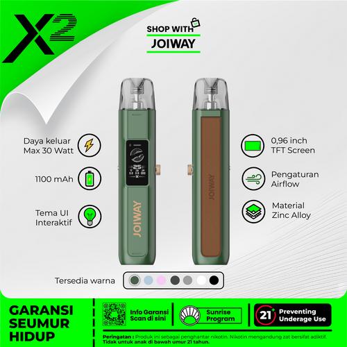 Jual JOIWAY Pod X2 Layar Animasi FREE Cartridge Lanyard Forest Green ...