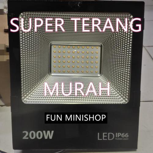 Jual Yc fr lampu sorot kap sorot floodlight led 200w putih6000k kuning 3000k - Putih - Jakarta ...