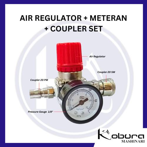 Jual Regulator Spray Gun Setelan Pengatur Kompresor Angin Lengkap ...