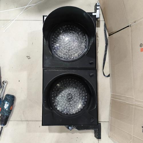 Jual Lampu Warning Traffic Flashing Light LED 2 Aspek 20 CM / HATI-HATI ...