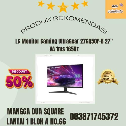 Jual LG Monitor Gaming UltraGear 27GQ50F-B 27" VA 1ms 165Hz ...
